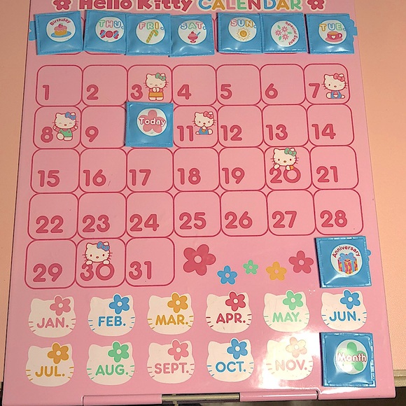 Sanrio | Office | 203 Sanrio Magnetic Calendar Stand With Mini Magnets ...